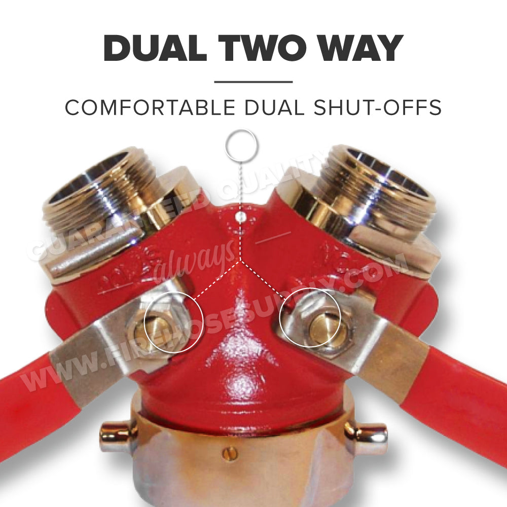 Brass Wye Valve 1-1/2" Female Inlet x 1-1/2" Male Outlets ...