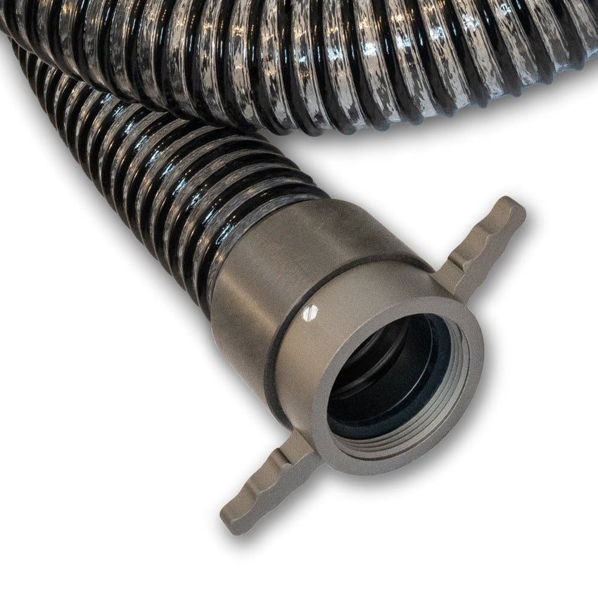 6" Black PVC Suction Hose NH (NST) Female Long Handle X NH (NST) Femal ...