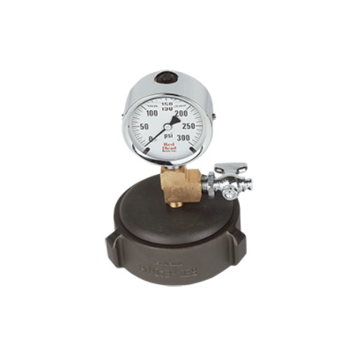 2-1/2" NH (NST) Test Cap With Gauge – FireHoseSupply.com