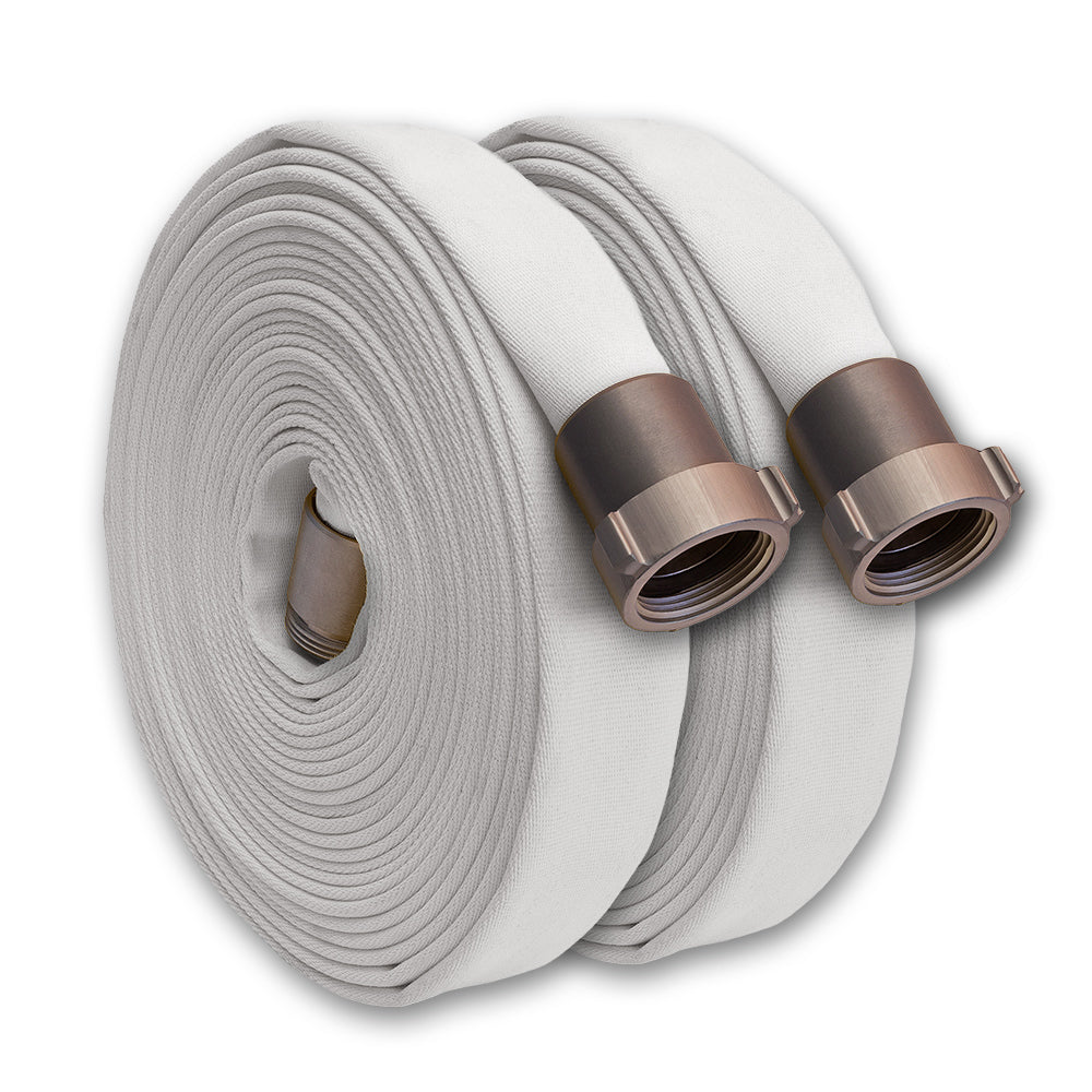 1-1/2" Inch Forestry Fire Hose (Type I) White – FireHoseSupply.com