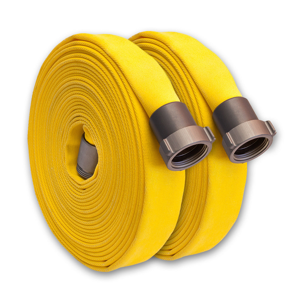 1 1/2" Single Jacket Wildland & Forestry Hose Yellow – FireHoseSupply.com