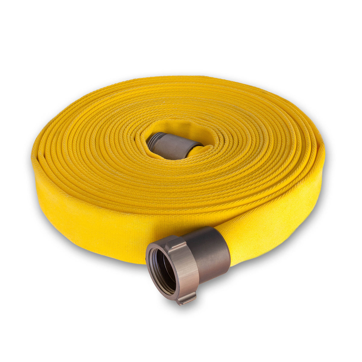 1 1/2" Single Jacket Wildland & Forestry Hose Yellow – FireHoseSupply.com