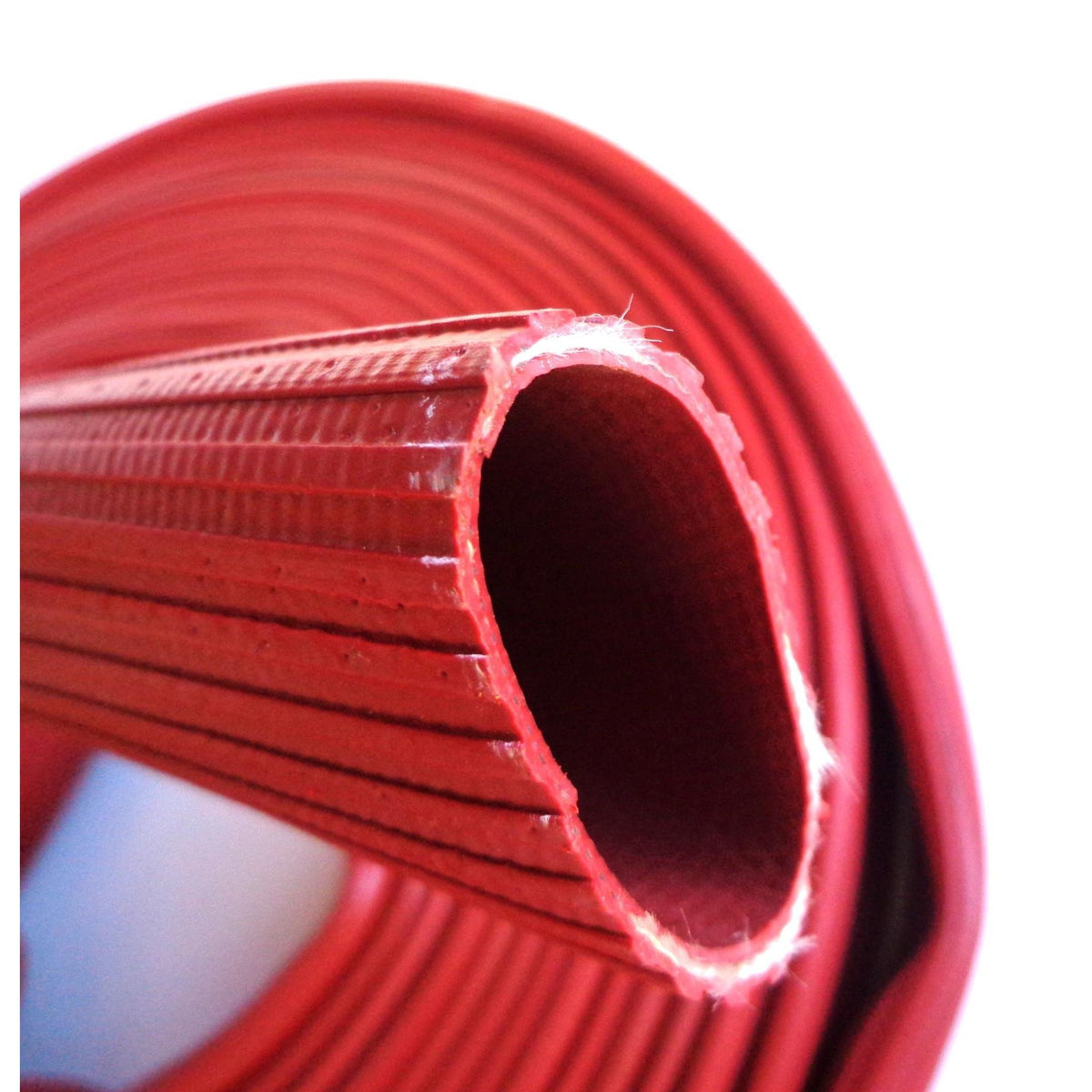 1.5" Red Rubber Scrap Hose – FireHoseSupply.com
