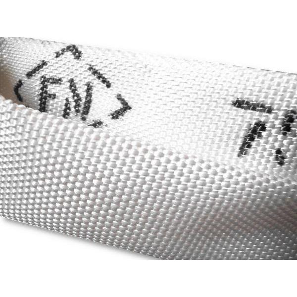 White Polyester Scrap Fire Hose | FireHoseSupply.com