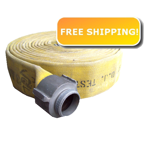 3" x 1000' BULK Double Jacket Fire Hose/ coupled 2 1/2 ...
