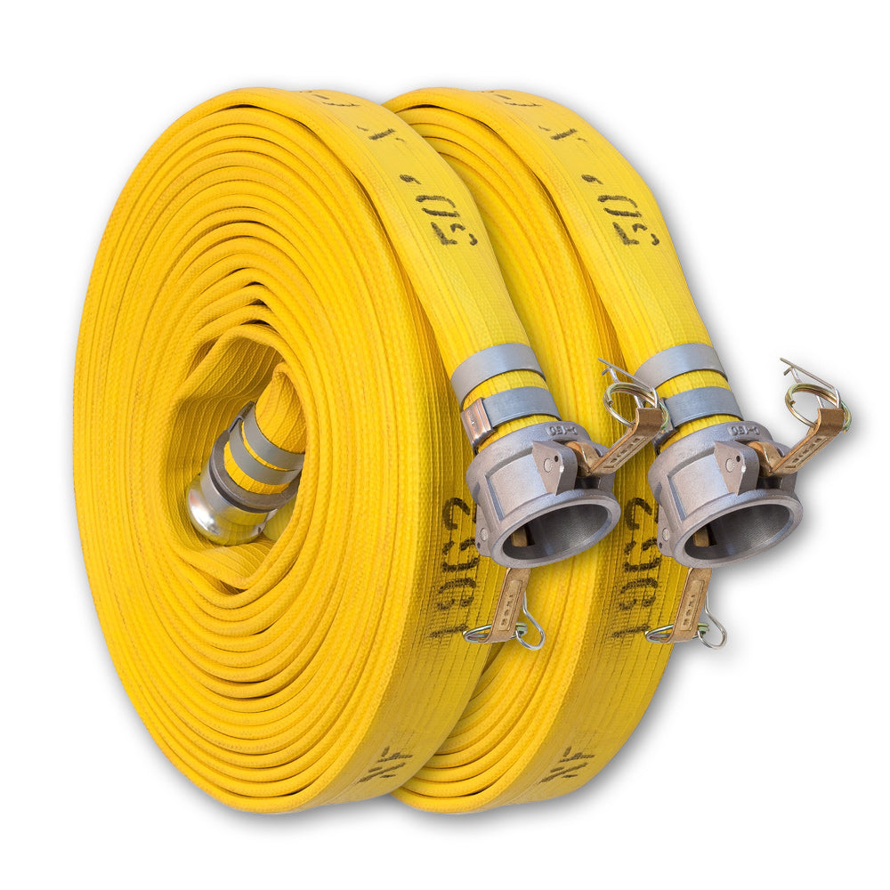 1" Inch Rubber Fire Hose Quick Camlock – FireHoseSupply.com