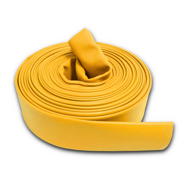 2" Inch Uncoupled Rubber Fire Hose 300 PSI (No Fittings) Yellow ...