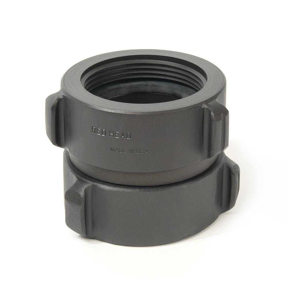 2" NPSH Female x 2" NPSH Female Adapter Aluminum – FireHoseSupply.com