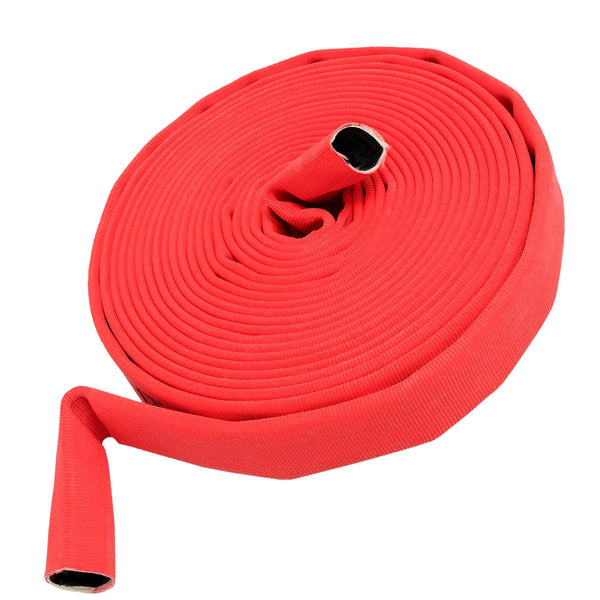 2" Inch Uncoupled Single Jacket Fire Hose (No Connectors) Red ...