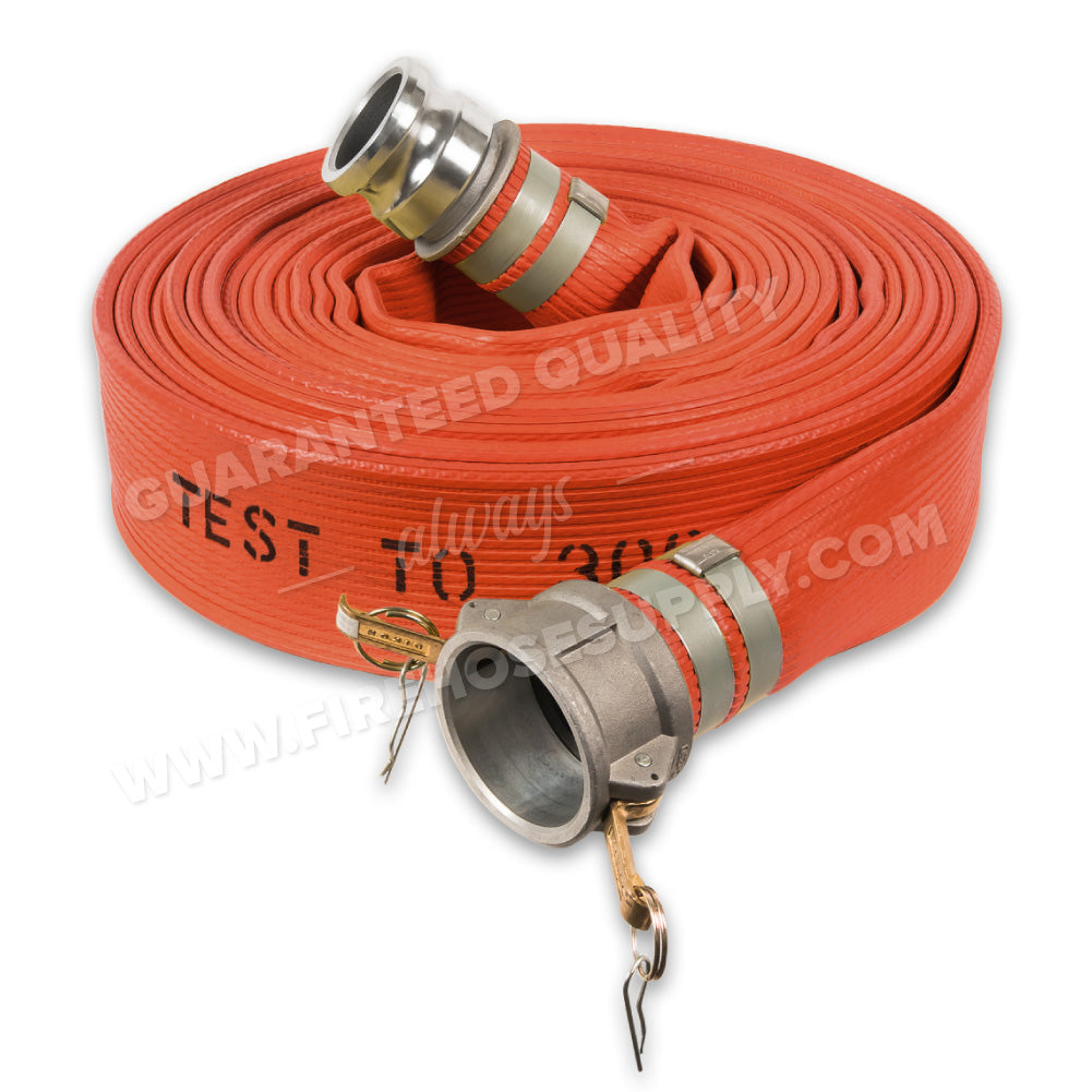 4" Inch Rubber Fire Hose Quick Camlock – FireHoseSupply.com