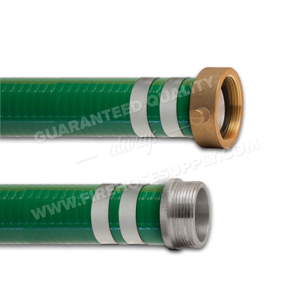 6" Inch Suction Hose NPSH Female x NPSH Male – FireHoseSupply.com