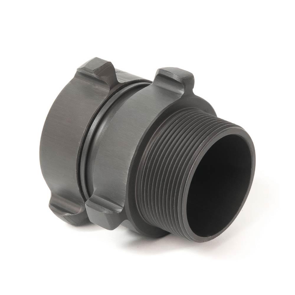 6" NH (NST) Female Swivel x 6" NPT Male Adapter Aluminum ...