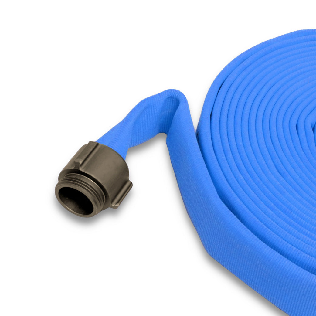 Blue Fire Hose 2-1/2" x 25 Feet Double Jacket – FireHoseSupply.com