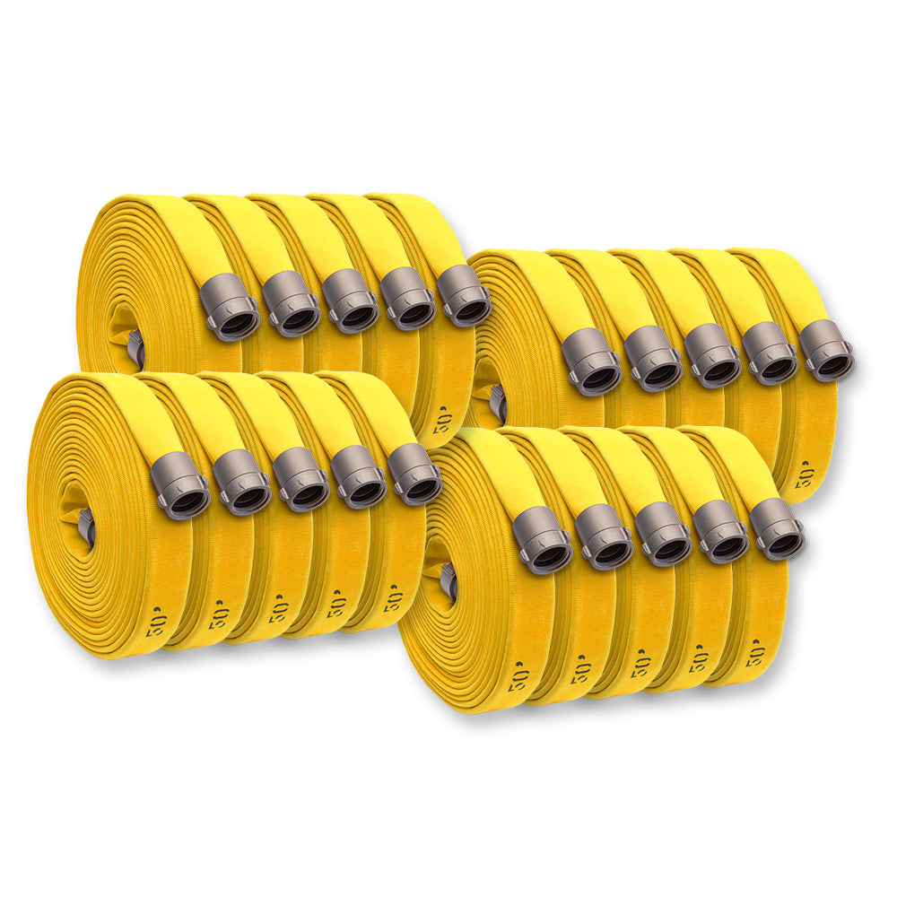 BULK 1-1/2" Double Jacket Fire Hose Yellow – FireHoseSupply.com