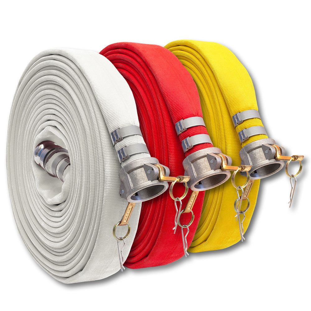 4" Inch Double Jacket Fire Hose Quick Camlock – FireHoseSupply.com
