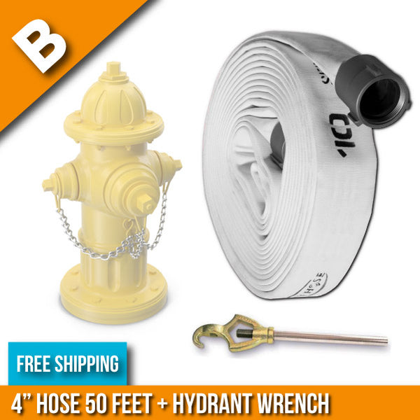 Fire Hydrant Hose & Adapter Package | FireHoseSupply.com