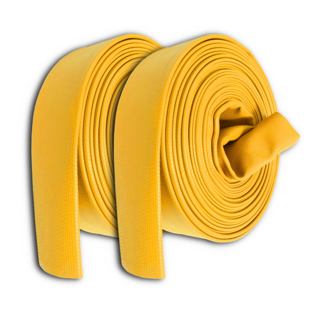 4" Inch Uncoupled Rubber Fire Hose 250 PSI (No Fittings) Yellow ...