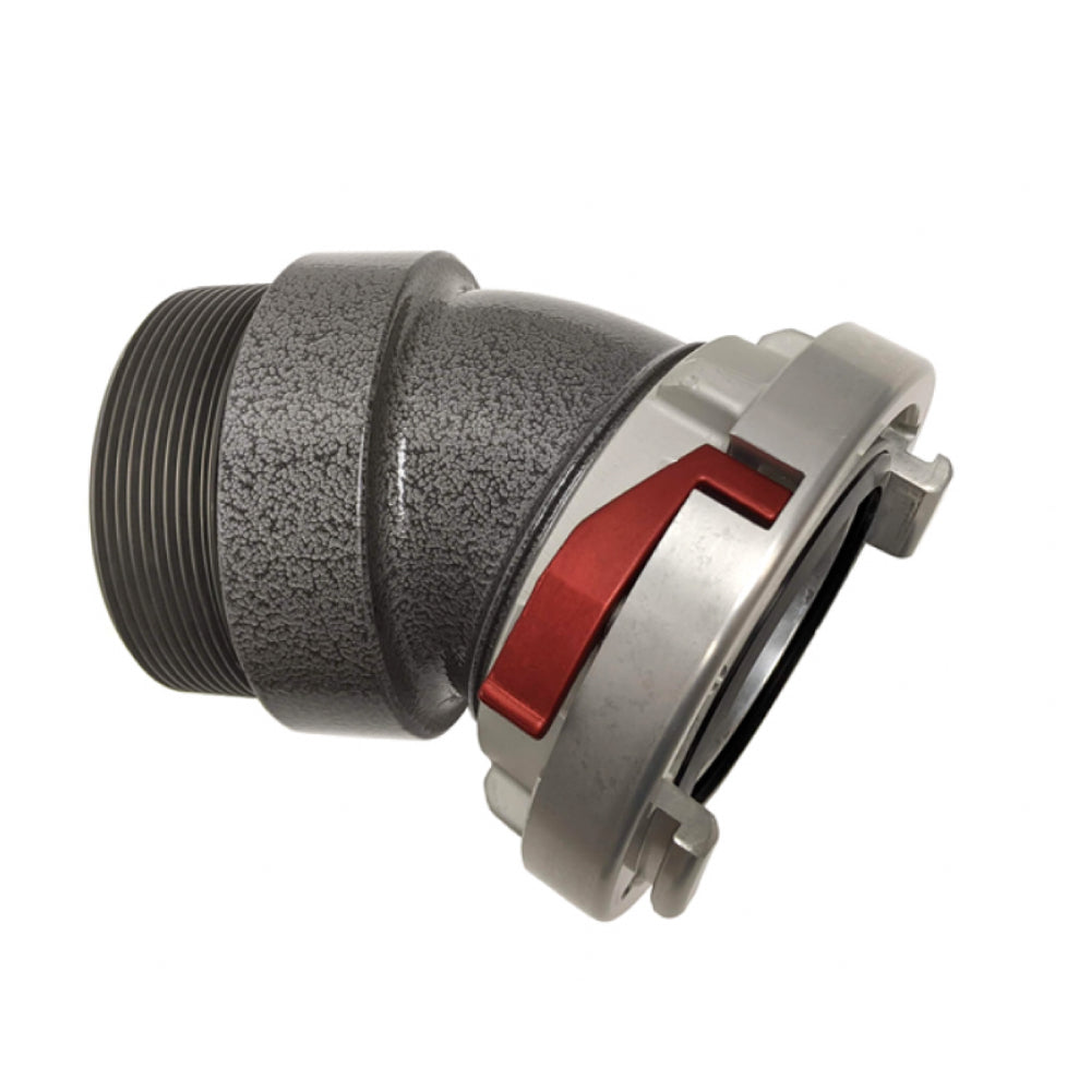 30 Degree Elbow Storz x Threaded Male Aluminum – FireHoseSupply.com