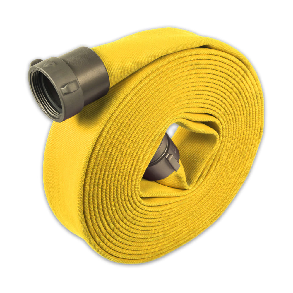 4" Yellow Fire Hose Double Jacket – FireHoseSupply.com