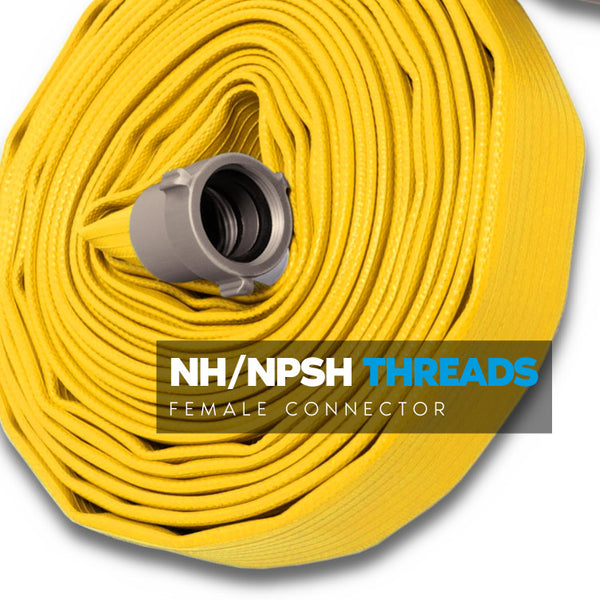 1" Inch Rubber Covered Fire Hose | FireHoseSupply.com
